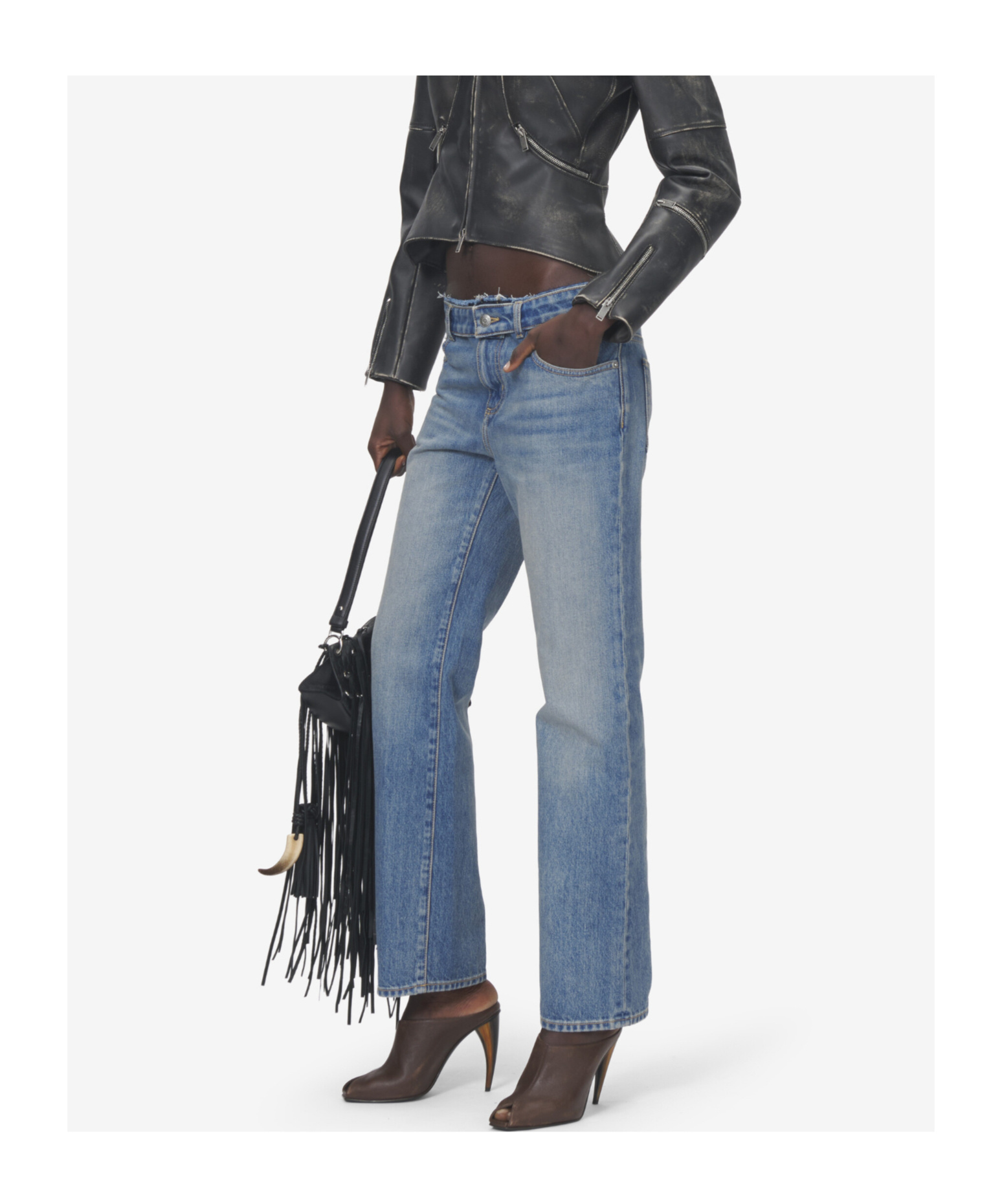 ALEXANDER MCQUEEN Alexander McQueen Deconstructed Waist Jeans